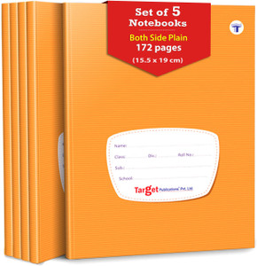 Target Publications Both Side Blank Notebooks for Kids, School & Office ...