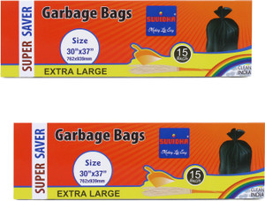 SUVIDHA Super Saver Garbage Bags Extra Large 30 X 37 Inches (Pack of 2 ...