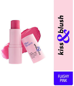 BLUE HEAVEN Kiss & Blush, Lip and Cheek Tint, Flashy Pink, 8.5gm Flashy ...