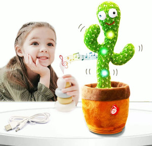 COLOUR MUSIC Dancing Cactus Talking Toy, Talking Cactus, Wriggle ...