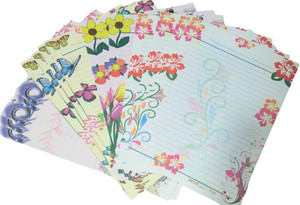 Flipkart.com | ROYALSHOP A4-100 DESIGNER SHEETS ONE SIDE RULED ONE SIDE ...