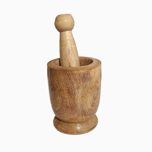 Empire Arts HandCrafed Wooden Okhli for Kitchen Khalbatta Hand Muller ...