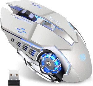 coolcold Rechargeable Wireless Gaming Mouse, RGB Lighting, DPI 3200 ...