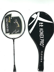 Konex Badminton Racket - CLS 016 Series (with 3/4th Cover-FREE) Black ...