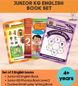 Junior KG English Book Set (3 Books)- Kids Activity 4+ Years ...