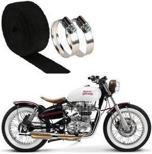 SRPHERE (Black)_Bike Exhaust Heat Shield Bike Exhaust Heat Shield Price ...