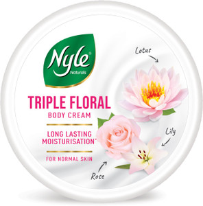 Nyle Naturals Triple Floral Body Cream for Long Lasting Moisturization ...