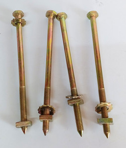 Hardware Nut & Bolt Set Cot Bolt 6 inch (10 mm Thread) 4 Pcs Price in ...