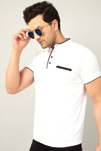 Adorbs Striped Men Mandarin Collar Multicolor T-Shirt - Buy Adorbs ...