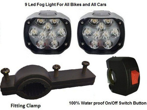 Petrox 9 CREE LED 15W Fog Light For All Bikes Fog Lamp Motorbike, Car ...