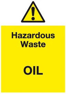 SRG INFOTECH Hazardous waste Oil sign board Emergency Sign Price in ...