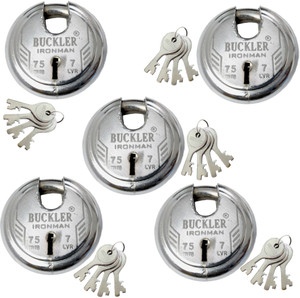 BUCKLER Iron-Steel 75MM, 7 Levers with 4 Keys,Go-Down,Main Gate,Main ...