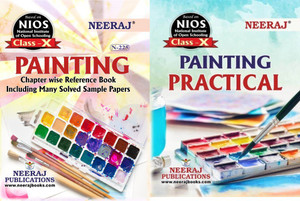 NIOS Painting (225), Practical Painting English Medium 2 Books Class 10 ...