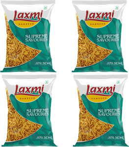 laxmi namkeen Tasty Crispy Jini Sev Namkeen Snacks - (200 Gm X Pack Of ...