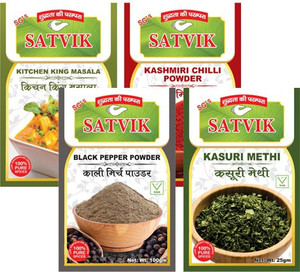 SG's SATVIK Kali Mirch Powder x Kasuri Methi x Kashmiri Mirch X Kitchen ...