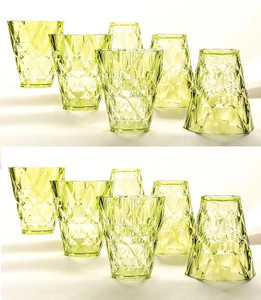 moonlike (Pack of 12) Water Drinking Glasses 250ml, for Juice, Sarbat ...