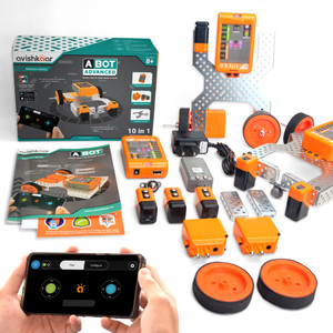 Avishkaar ABot Advanced Kit, 10 in1 DIY Robotics & Coding Kit,60+ Parts ...