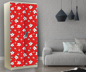 Decoration Designs 213.36 cm Almirah Sticker Self Adhesive Sticker ...