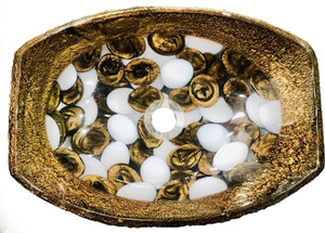 CTM Cut Boat Shape in Brown Color Resin Wash Basin Table Top Basin ...