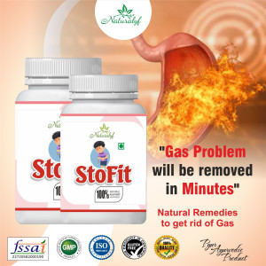 naturalyf StoFit Ayurvedic Capsules Better Digestion-Gas Relief ...