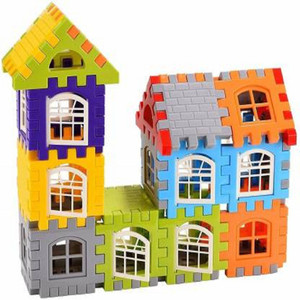 QWICK CLICK Unbreakable PVC Fiber Building Bricks & Stacking Block Toy ...