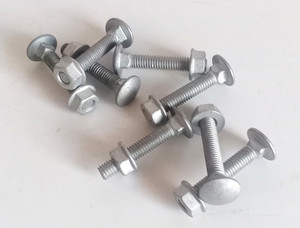 Hardware Nut & Bolt Set Mushroom Head Square Neck Bolt with Nut (8pcs ...