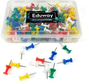 Flipkart.com | Eduway Transparent Plastic, Push Pins, Thumb Pins for ...