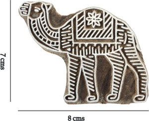 Global Art Traders Camel Design Sheesham Wood Textile Printing Block ...