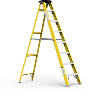 ALNICO 7+1 STEP FIBER GLASS ELECTRIC SHOCK RESISTANTLADDER FRP ...