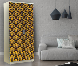 digital print world 213.36 cm Almirah Sticker Extra Large Floral Design ...