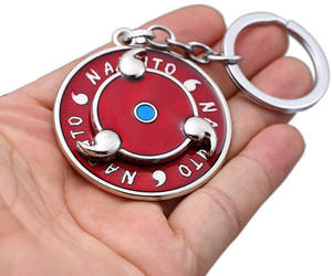 KYOP Naruto Anime Red Uchiha Sharingan Design Revolving Logo Keychain ...