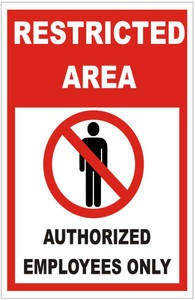 voorkoms 26.67 cm Restricted Area With Sunboad For Home Door , Office ...