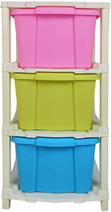 vokay MULTI Layer Plastic Modular Basket Drawer Chest Storage Plastic ...