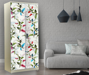 Decoration Designs 213.36 cm Almirah Sticker Self Adhesive Sticker ...