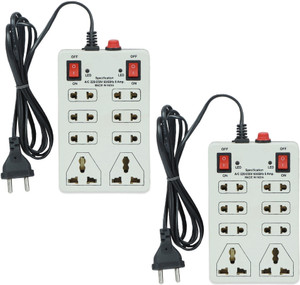 Digiway 8+2 Universal Socket Mini Extension Cord(Cord Length: 2.0 Mtr ...