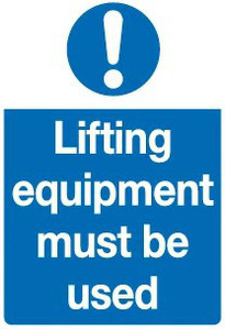 RLDigitalUnits Lifting equipment must be used sign Board Emergency Sign ...