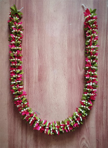 SujArta Garland, Beautiful 20 Inch Artificial Jasmine Flower Mala for ...