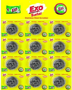 Exo Safai Steel Scrubber Scrub Pad Stainless Steel Scrub Price in India ...