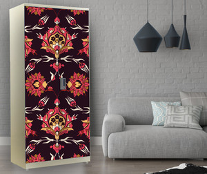 Decoration Designs 213.36 cm Almirah Sticker Self Adhesive Sticker ...
