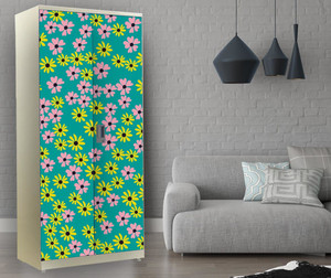 digital print world 213.36 cm Almirah Sticker for Almirah/Wardrobe Self ...