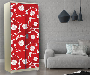 Decoration Designs 213.36 cm Almirah Sticker Self Adhesive Sticker ...