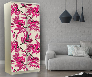 digital print world 213.36 cm Almirah Sticker Extra Large Floral Design ...