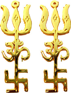 ANVIKA Trishakti Yantra Swastik, Om, Trishul Symbol of Prosperity ...