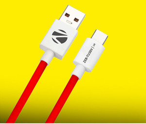 ZEBRONICS USB Type C Cable 1 m ZEB-TU30V - ZEBRONICS : Flipkart.com