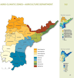 Andhra Pradesh Map Photo Paper Print Poster Photographic Paper 12 inch ...