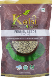 kelsi certified organic fennel seeds saunf variyai organic sauf sabut ...