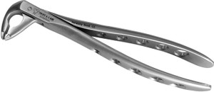 TRUST & CARE Stainless Steel Atraumatic Forcep Lower Roots Fig No. 74N ...