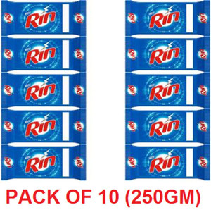 Rin Advance Big Bar Soap (Pack Of 10 ) New 10/250 GM NEW1010 Detergent ...