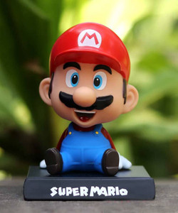 JAINSON MARTIN SUPER MARIO BOBBLE HEAD WITH MOBILE HOLDER FOR CAR ...