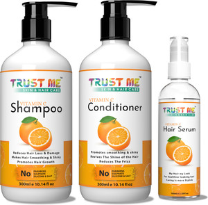 Trust Me Pack Of 3 Vitamin C Shampoo (300 ml) & Conditioner (300 ml ...